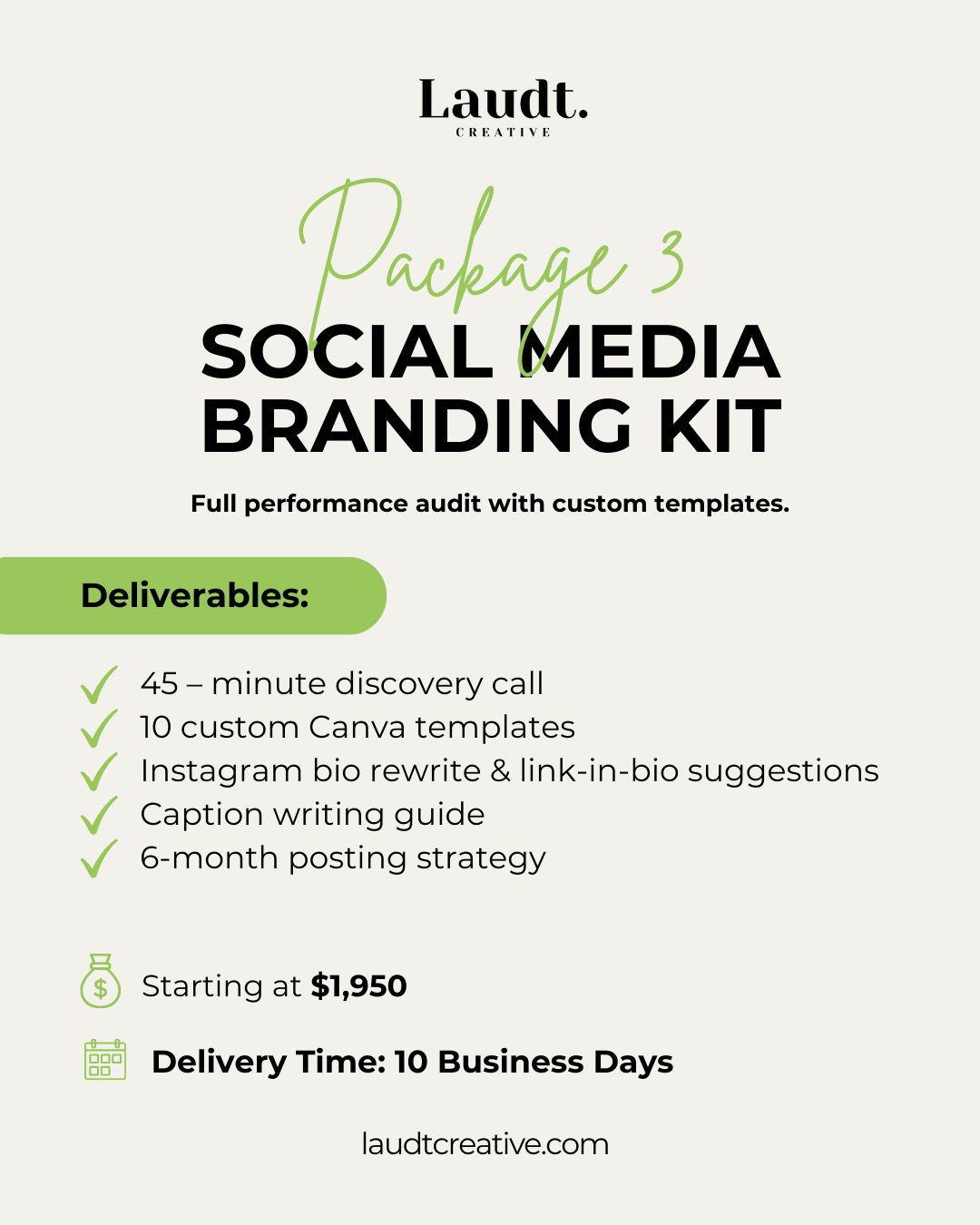 Marketing Quick Start Packages - Laudt Creative
